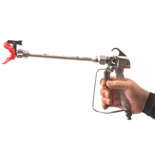 SZWENXIN Airless Paint Spray Gun 3600 PSI 517 TIP with Spray Guide Accessory Tool and 10IN Extension Pole, for Airless Paint Sprayer