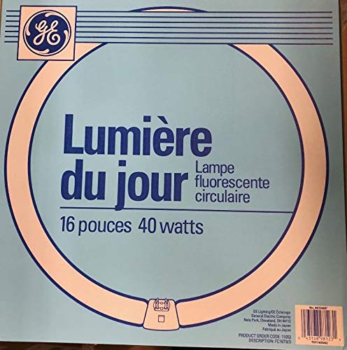 GE 6 Pieces 11052 FC16T9/D 40 Watts 16 Inches 4 Pin Long Circular T9 Fluorescent Tube Light Bulb