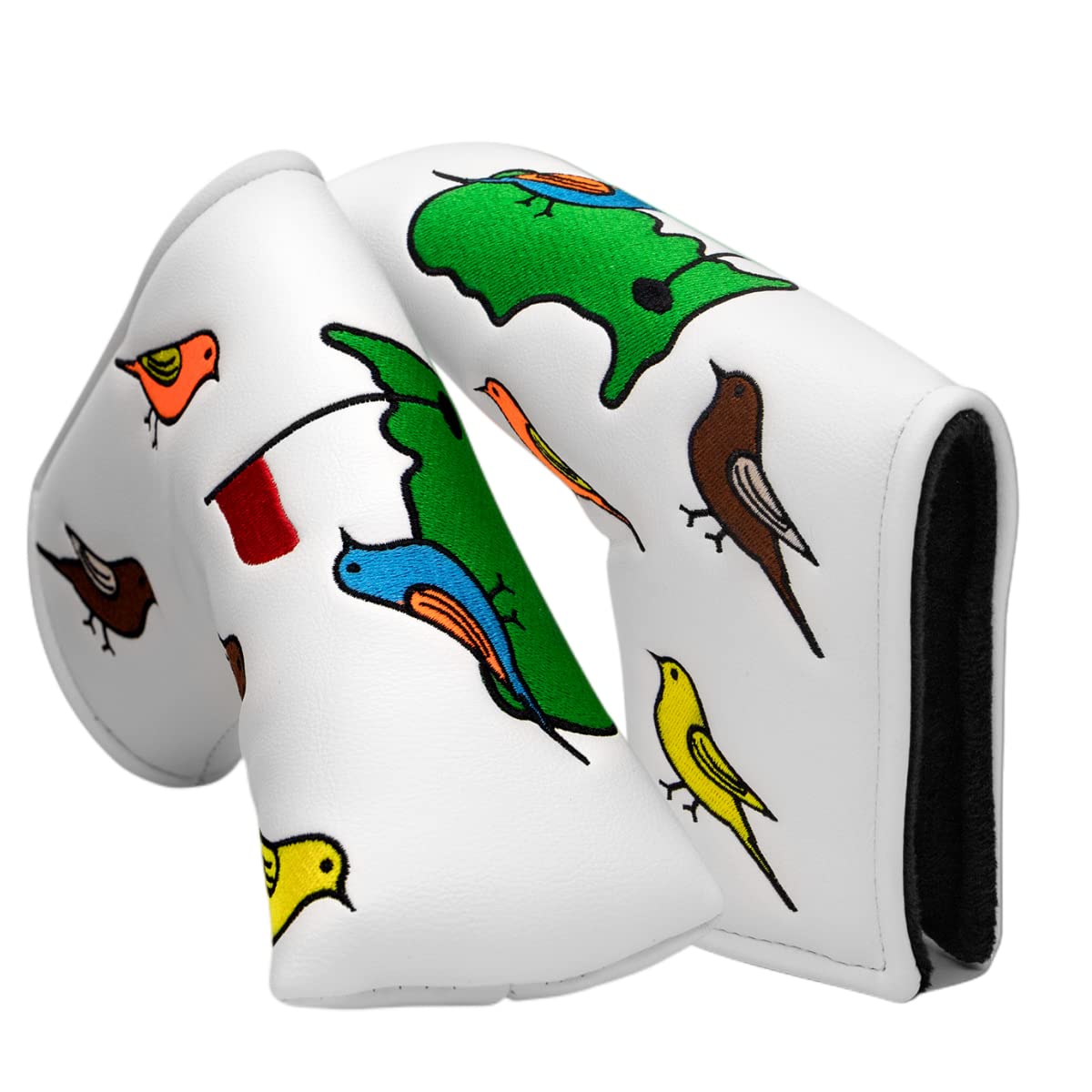 Golf Bird Blade Putter Head Cover Headcover with Magnetic Closure Made by Quality PU Leather, Lucky Golf Putter Cover for Golf Player