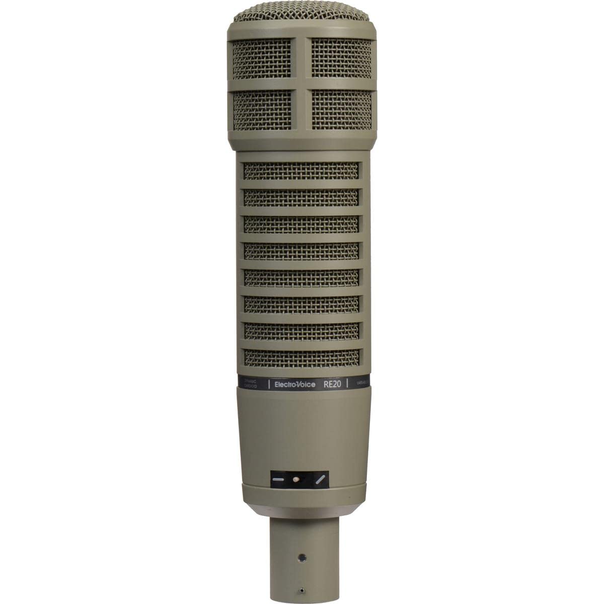 Electro-Voice RE20 Variable-D Dynamic Cardioid Microphone, 45-18000Hz Frequency Response, 150 Ohms - Bundle with 309A Shock Mount, Telex WSPL-2 Foam Windscreen, H&A Broadcast Arm, XLR Cable