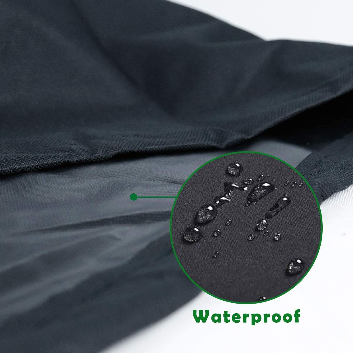 Forestchill Weather Resistant Universal Generator Cover, 38 x 28 x 30 inch Waterproof Covers for Portable Generators 5500 to 15000 Watt, Black