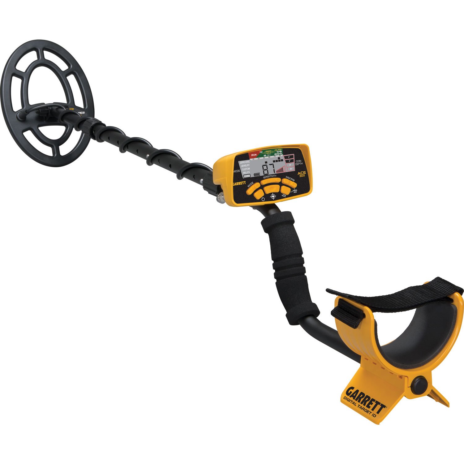 Garrett ACE 300 Metal Detector with Headphones, Carry Bag, Pouch, Digger