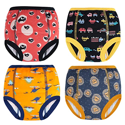 MOEMOE BABY Toddler Training Underwear Absorbent Potty Training Underwear for Boys Girls, Cotton Potty Training Pants 2-6T