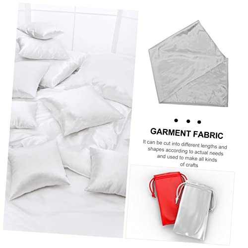 FAVOMOTO 4pcs Satin Fabric Sewing Fabric Fake Silk DIY Cloths Seam Binding DIY Patchwork Scrapbook Materials Cotton Bundle Multi-use Fabric Polyester Cheongsam Accessories