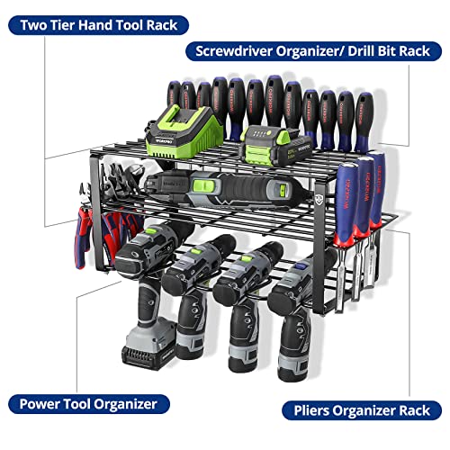 WORKPRO Cordless Grass Shear and Shrubbery Trimmer & WORKPRO Power Tool Organizer