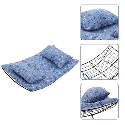 NUOBESTY Bearded Dragon Bed Reptile Hammock Cotton Lizard Cushion Pet Mat Hermit Crab Climbing Toys Tank Accessories for Habitats