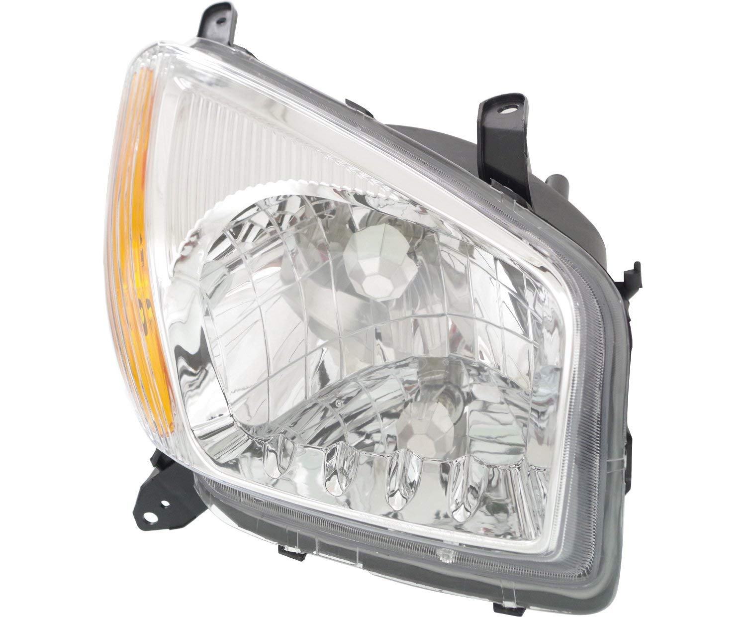 Evan Fischer Headlight Set Compatible with 2001-2003 Toyota RAV4 Left Driver and Right Passenger Side Halogen With bulb(s)