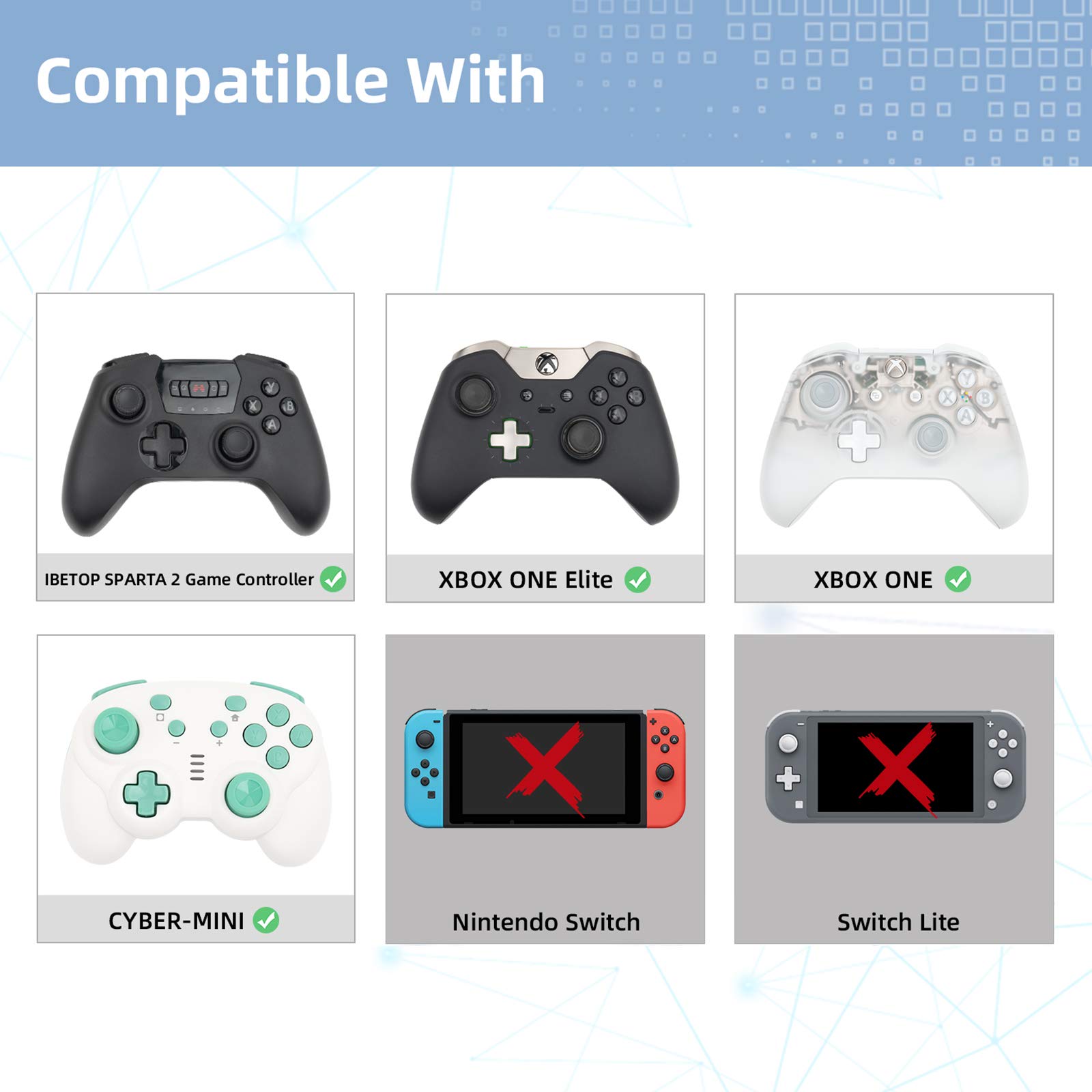 GeekShare Cat Paw Controller Thumb Grips, Thumbsticks Cover Set, 2 Pair / 4 Pcs-Cat Paw Shape (for Xbox)
