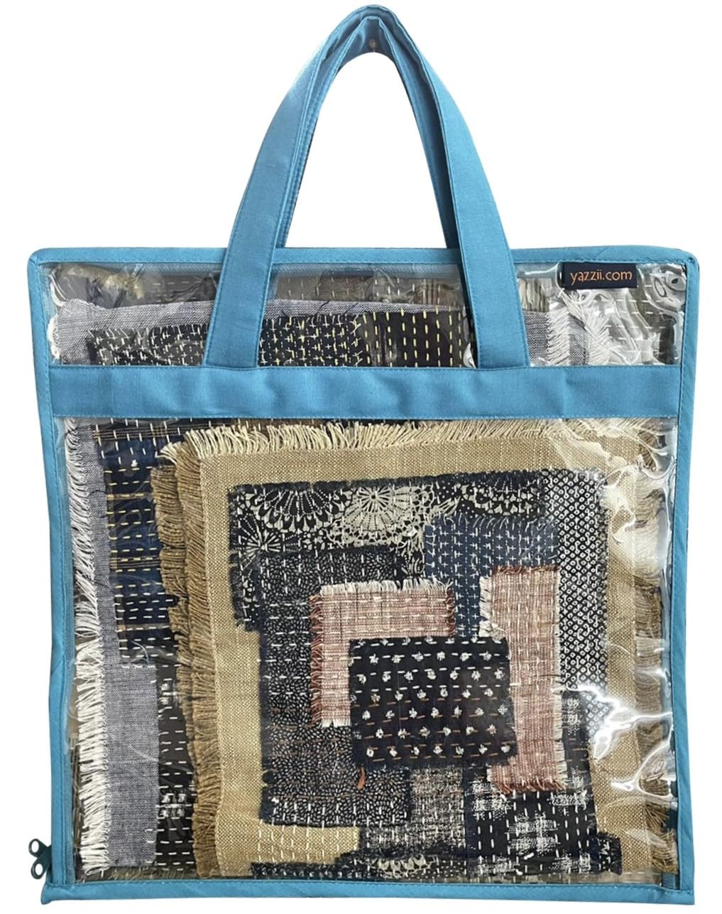 Yazzii Quilt Block Carry case, Blue