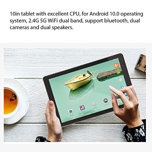GLOGLOW Kids Tablet, High Definition US Plug 100‑240V 8 Core Processor Long Battery Life Toddler Tablet for Home (US Plug)