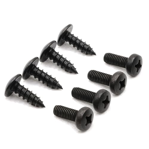Replacement for fits License Plate Screws for Infiniti FX50 - Stainless Steel - Black (Pack of 8)