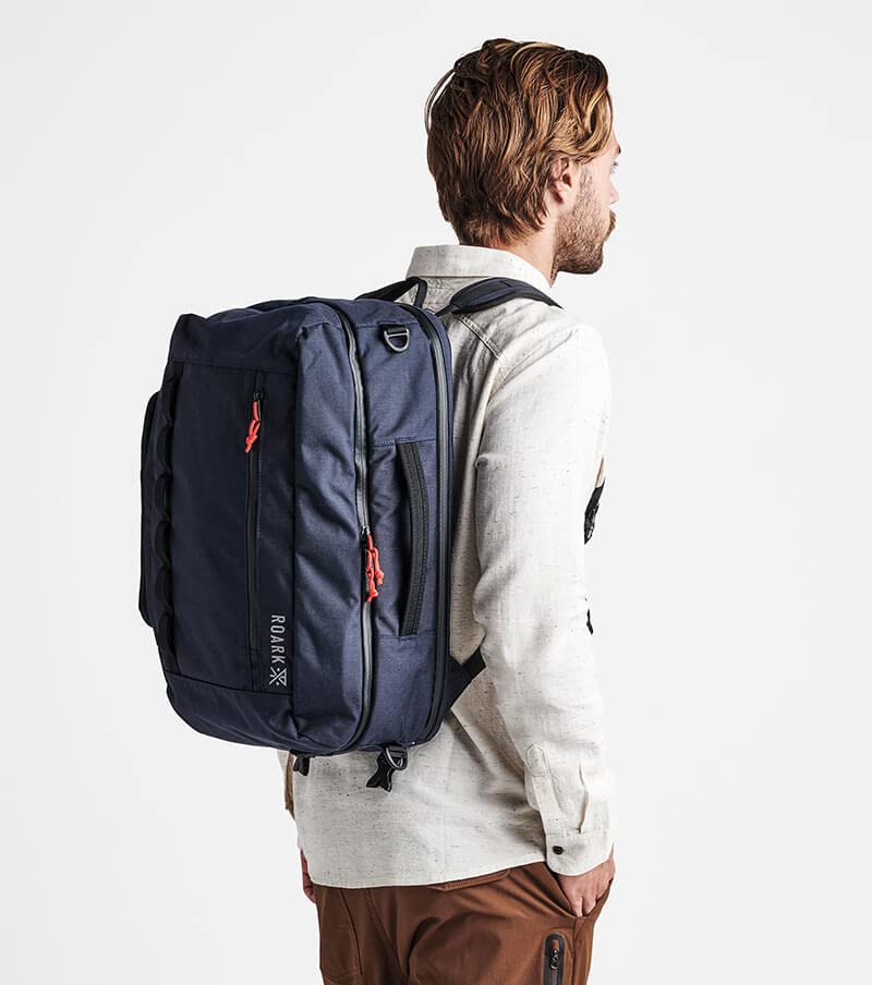 Roark 3 Day Fixer 35 L Backpack, Multi-Day Travel Pack with Laptop Storage, Blue