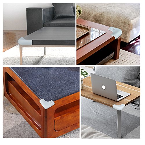 Furniture Corner Guards Edge Non-Toxic Corner Protector Set Table Protectors Corner Guard with Strong Double Side 3M Tape Furniture Bumper (Grey)