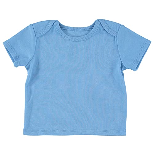 STAR WARS Happy Threads Newborn Infant Baby Yoda Boys Shortall Romper and Tshirt Set (Blue/Green/Grey, 6-9 Months) (ASTB269ST)
