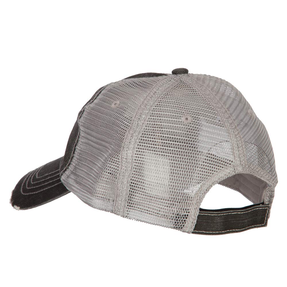 e4Hats.com US Army 82nd Airborne Veteran Embroidered Low Profile Cotton Mesh Cap - Black OSFM