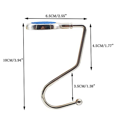 SagaSave 4Pcs Handbag Hook Table Hook Hanger Under Counter Bags Storage Desk Bag Hanger Portable for Girls Women