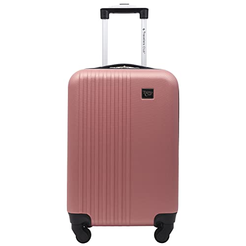 Travelers Club Cosmo Hardside Spinner Luggage, Rose Gold, Carry-On 20-Inch