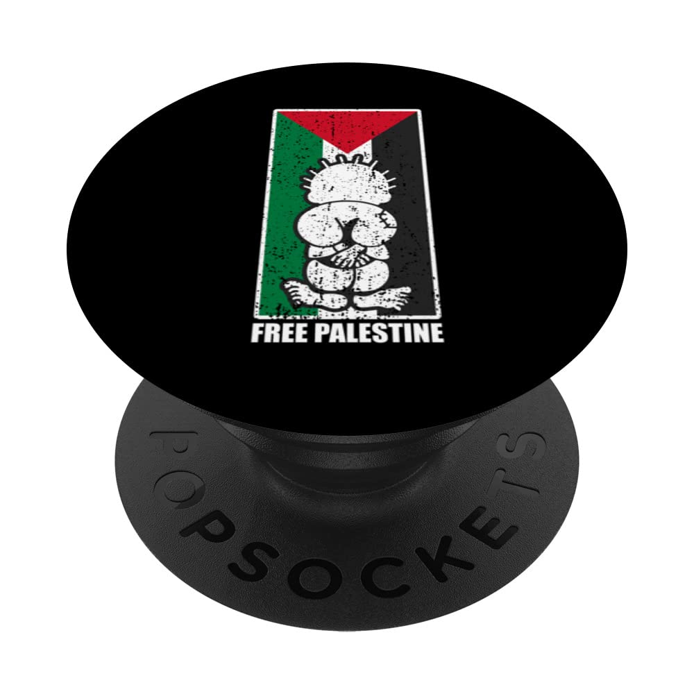 Free Palestine Flag Hanthala Gaza Save Sheikh Jarrah PopSockets Swappable PopGrip