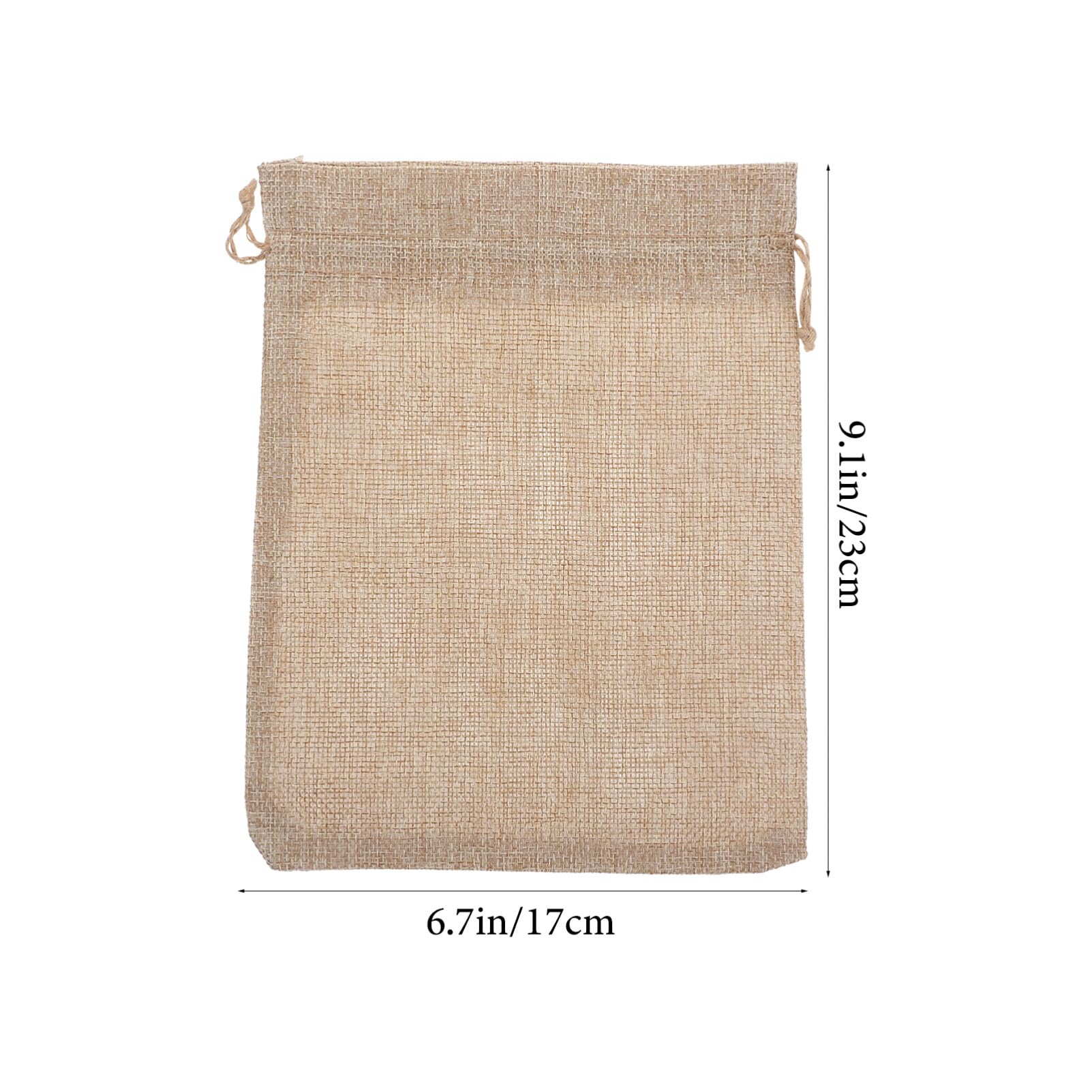 EXCEART 10Pcs Large Drawstring Bags Drawstring Bags Small Burlap Gift Bags Burlap Bags With Drawstring Convenient Bags Gift Bag With Drawstring Cotton linen Christmas convenience bag