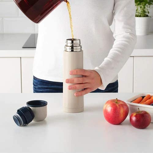 Ikea HÄLSA Steel Vacuum Flask, Beige,0.5 l (17 oz)