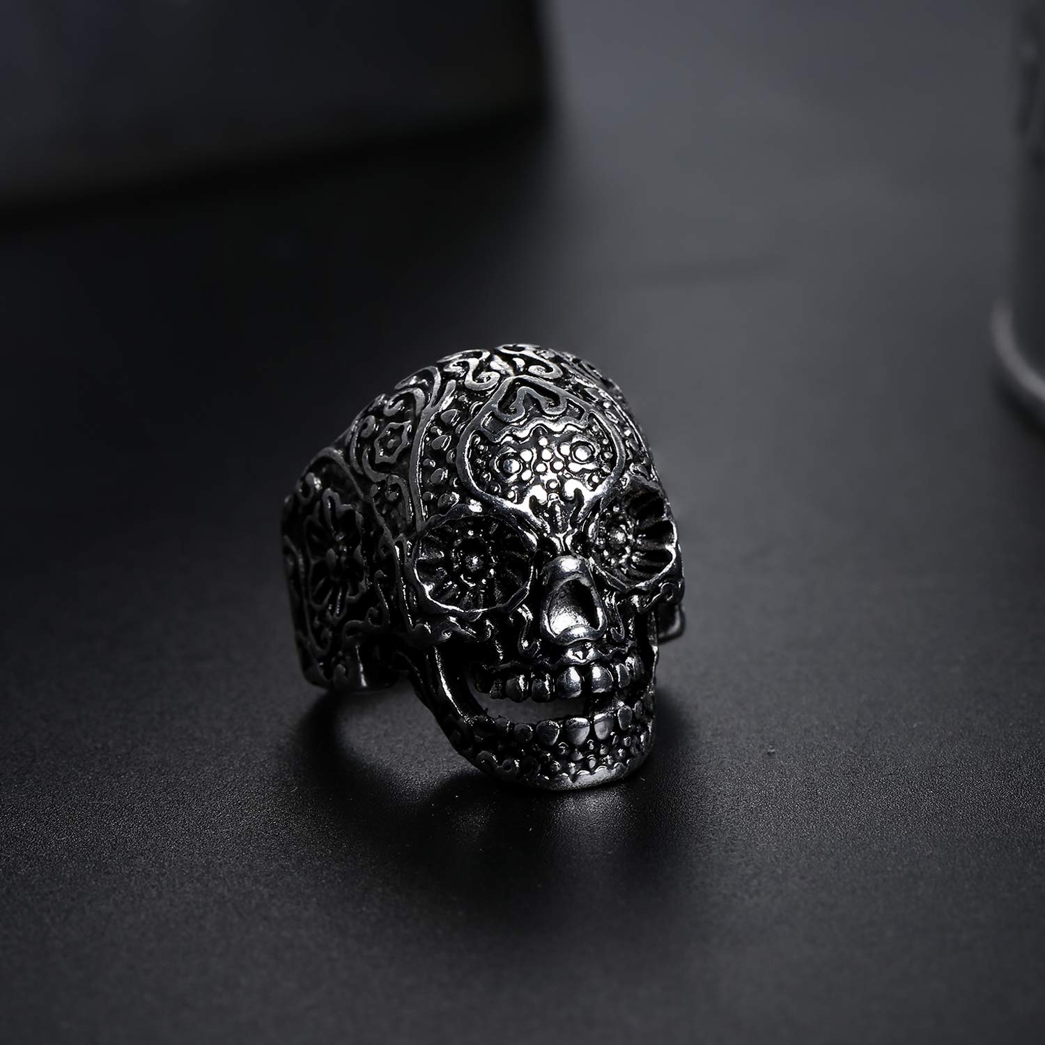 FIBO STEEL 12 Pcs Vintage Punk Rings Octopus Dragon Snake Ring for Men Women Adjustable Cool Gothic Ring Set Jewelry