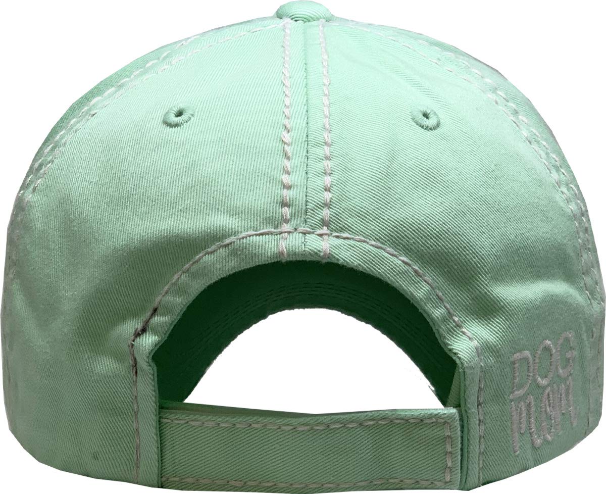 KBV-1391 STN Dog Cat Mom Theme Baseball Softball Womens Baseball Cap Distressed Vintage Unconstructed Embroidered Patch Hat