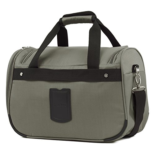 Travelpro Maxlite 5 Softside 2pc Set Expandable Carry On Upright 2 Wheel Luggage/Soft Underseat Tote, Lightweight Suitcase, Men and Women, Slate Green