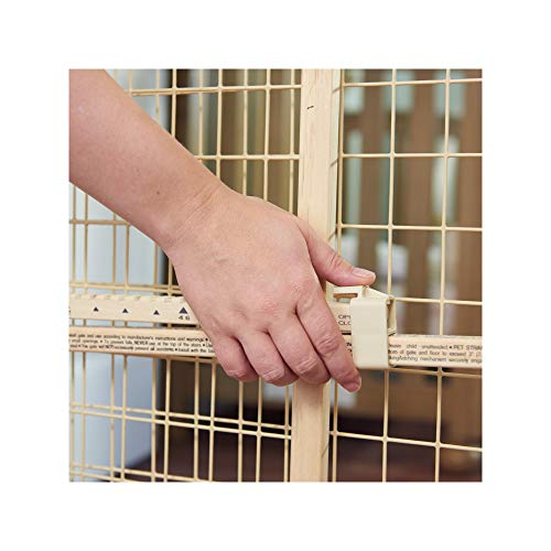 Evenflo Position and Lock Tall Pressure Mount Wood Gate (Expands From 31- 50 Inches)