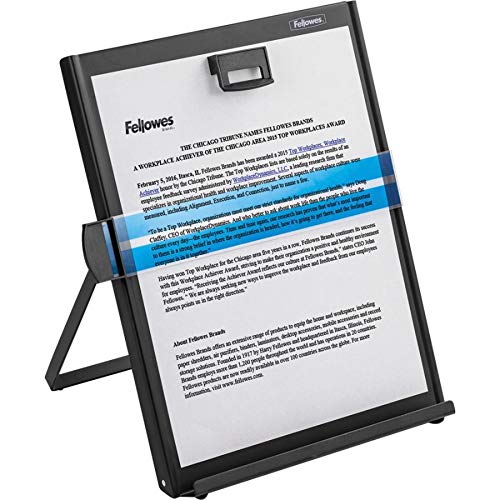 Fellowes Kopy-Aid Black Letter Copyholder (11053), 11.4" x 10.6" x 8.4"
