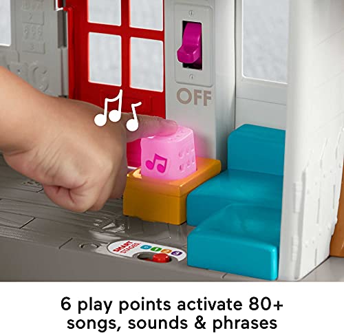 Fisher-Price Little People Toddler Playset Friends Together Play House Interactive Learning Toy with Smart Stages for Ages 1+ Years