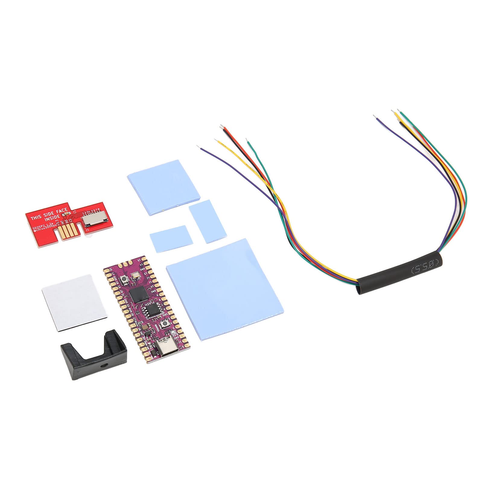 Microcontroller Board, Dual Core One Button Reset Professional Flexible Microcontroller Board Low Power Consumption 264KB for Game Console (Red)