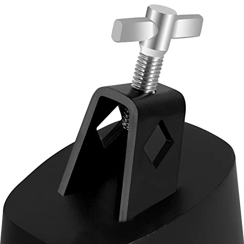 Eastrock 6 inch Metal Steel Cow Bells Noise Makers Hand Percussion Cowbell with Stick for Drum Set