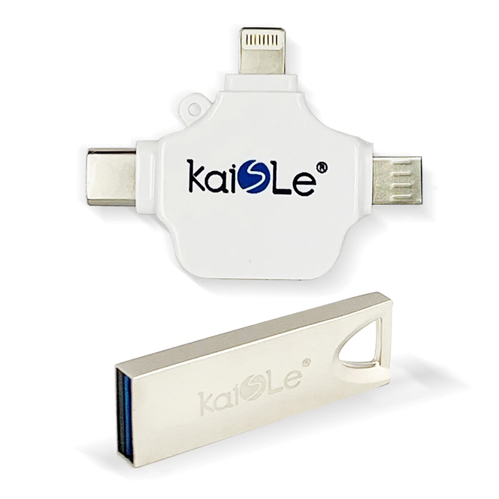 KAISLE 128GB Photo Stick External USB Flash Memory Storage Thumb Drives for Photo and Video Backup for Apple, Android and Windows Devices