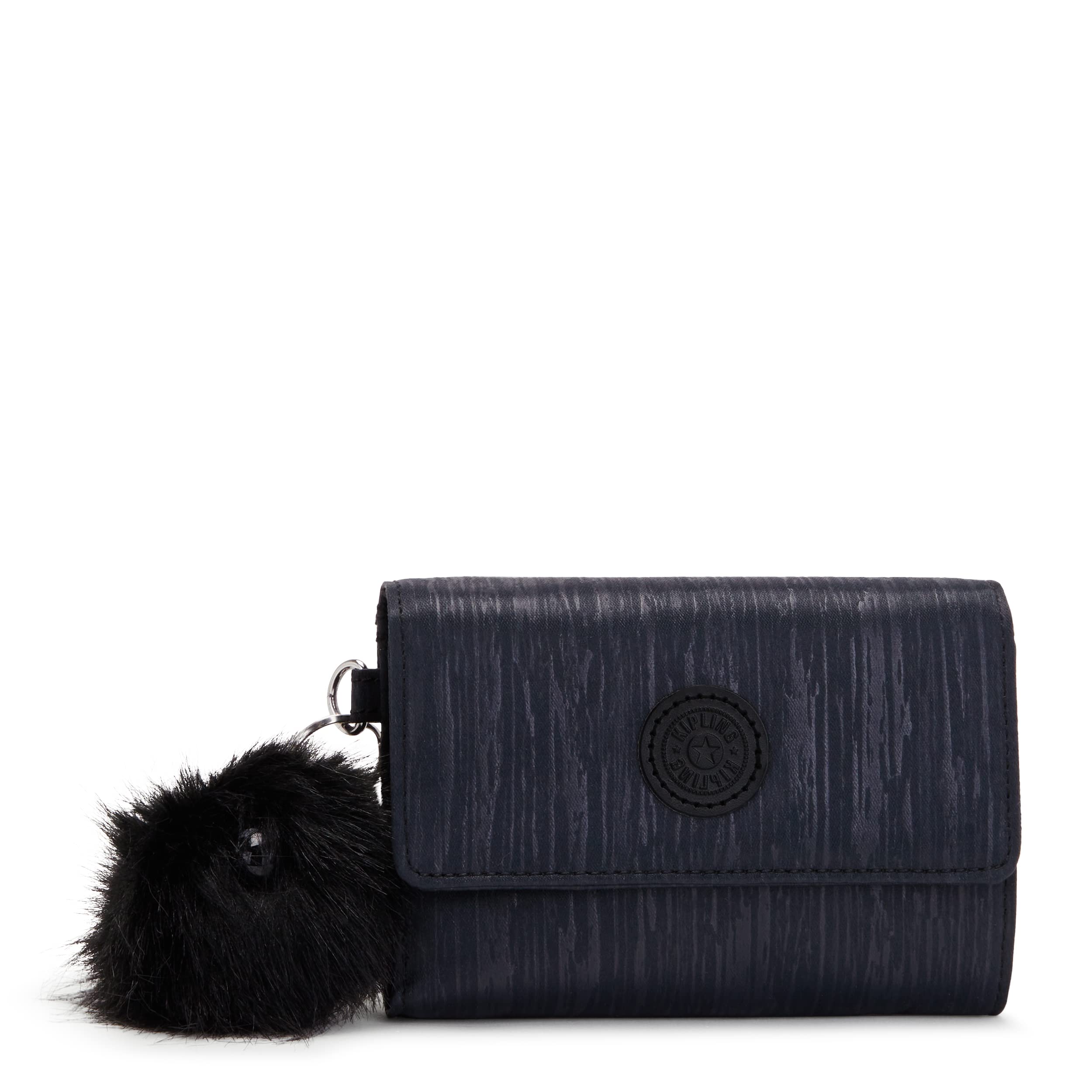Kipling Womens Women's Pixi Organizer Wallet, Imported Nylon, Medium Wallet, Sparkling Slate, 5.75 L x 4.25 H 1.25 D US