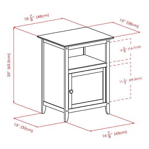 Winsome Wood Henry Accent Table, Natural, FURNITURE