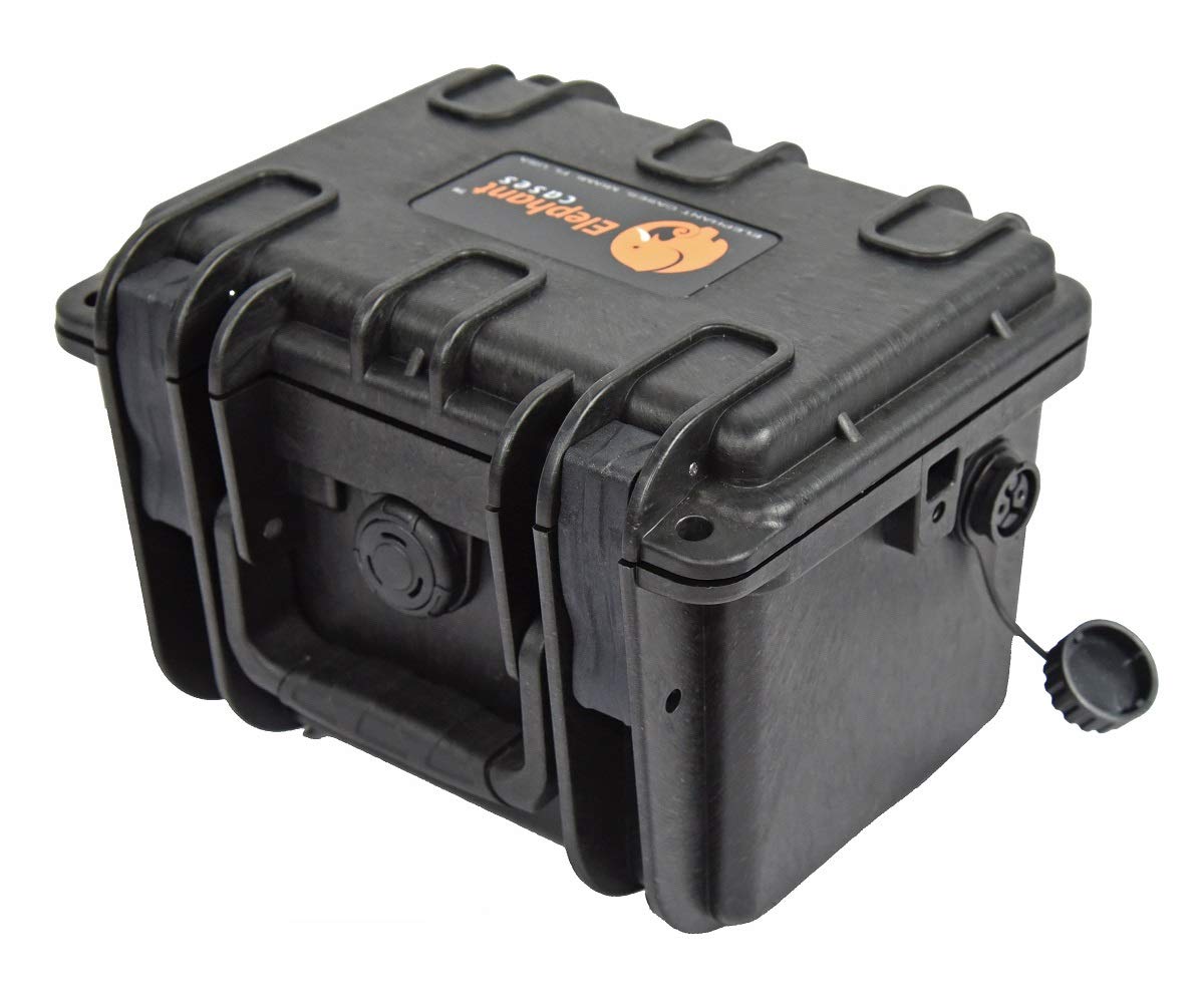 Elephant B100S2 Kayak Battery Box Waterproof Battery Enclosure for Powering GPS, Fish Finders, Led Lights, Aerator Pump (2 pin Single)