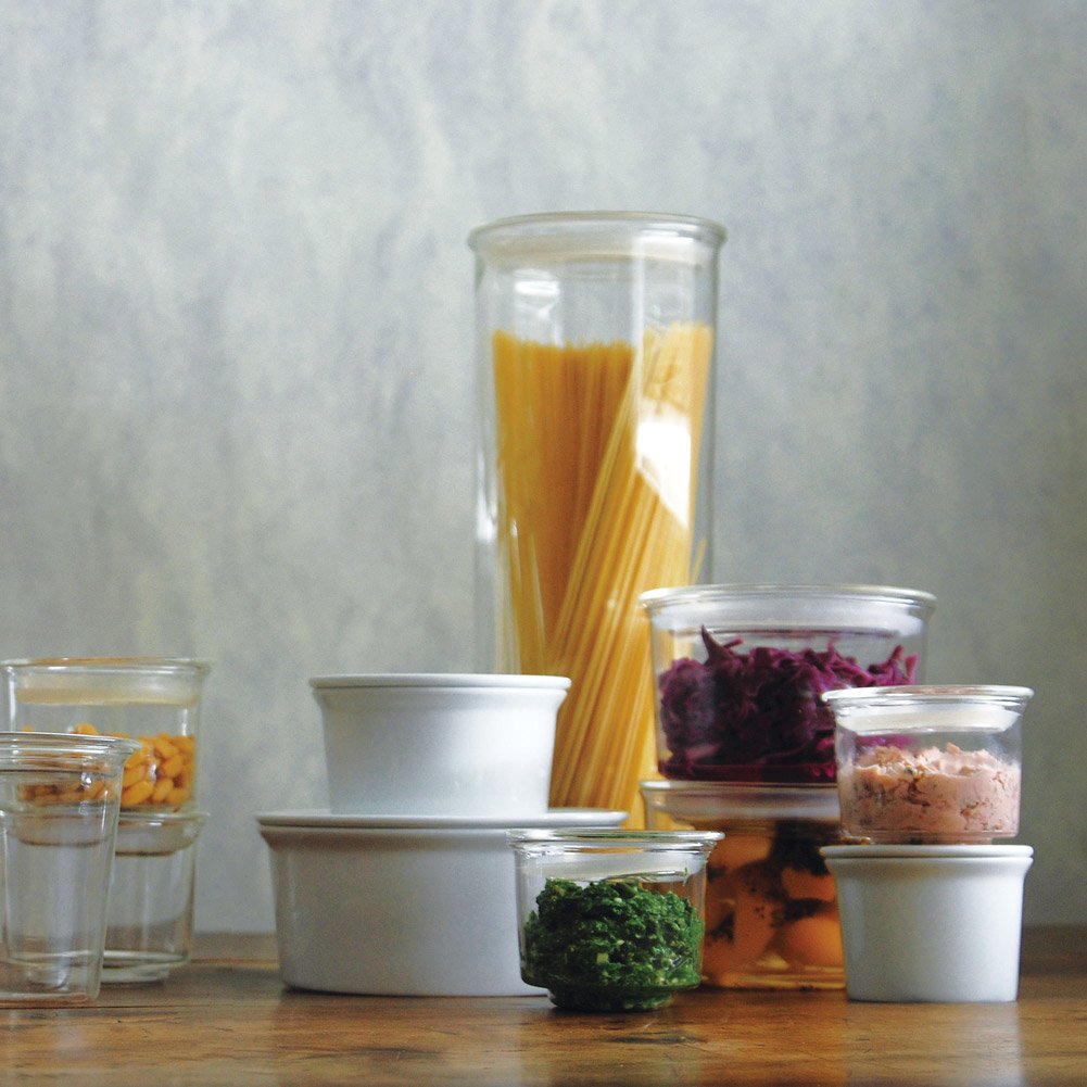 KINTO CAST 8494 Pasta Canister, 4.1 x 11.4 inches (105 x 290 mm), Heat Resistant Glass, Storage Container, Microwave and Dishwasher Safe