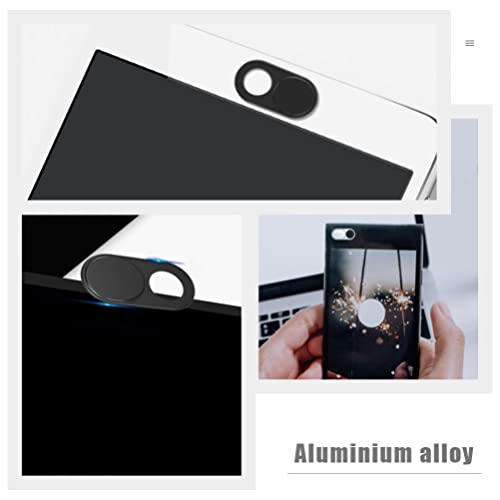Mikikit 3pcs Camera Cover Mobile Camera Privacy Cover Notebook Camera Slider Web Camera Slide Lens Cover Star Fruit Camera Hider Home Cam Computer Aluminum Alloy Metal Office