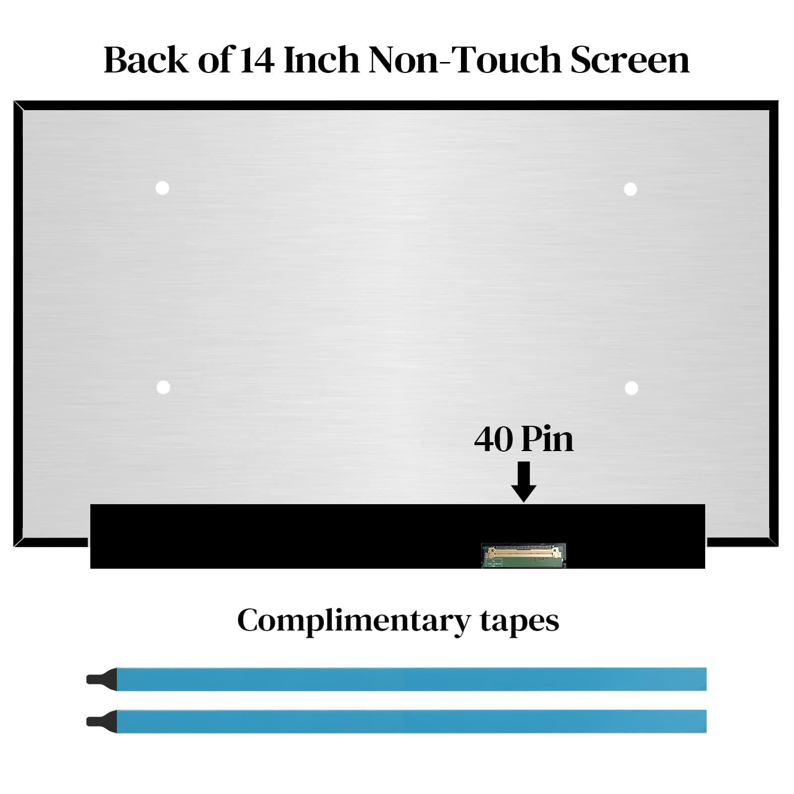 LCD Screen Replacement for Asus ROG Zephyrus G14 GA401Q FHD 1920X1080 Matte LED Non Touch Display (60Hz- 30 pin Connector)