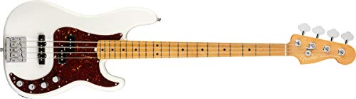 Fender American Ultra Precision Bass, Arctic Pearl, Maple Fingerboard