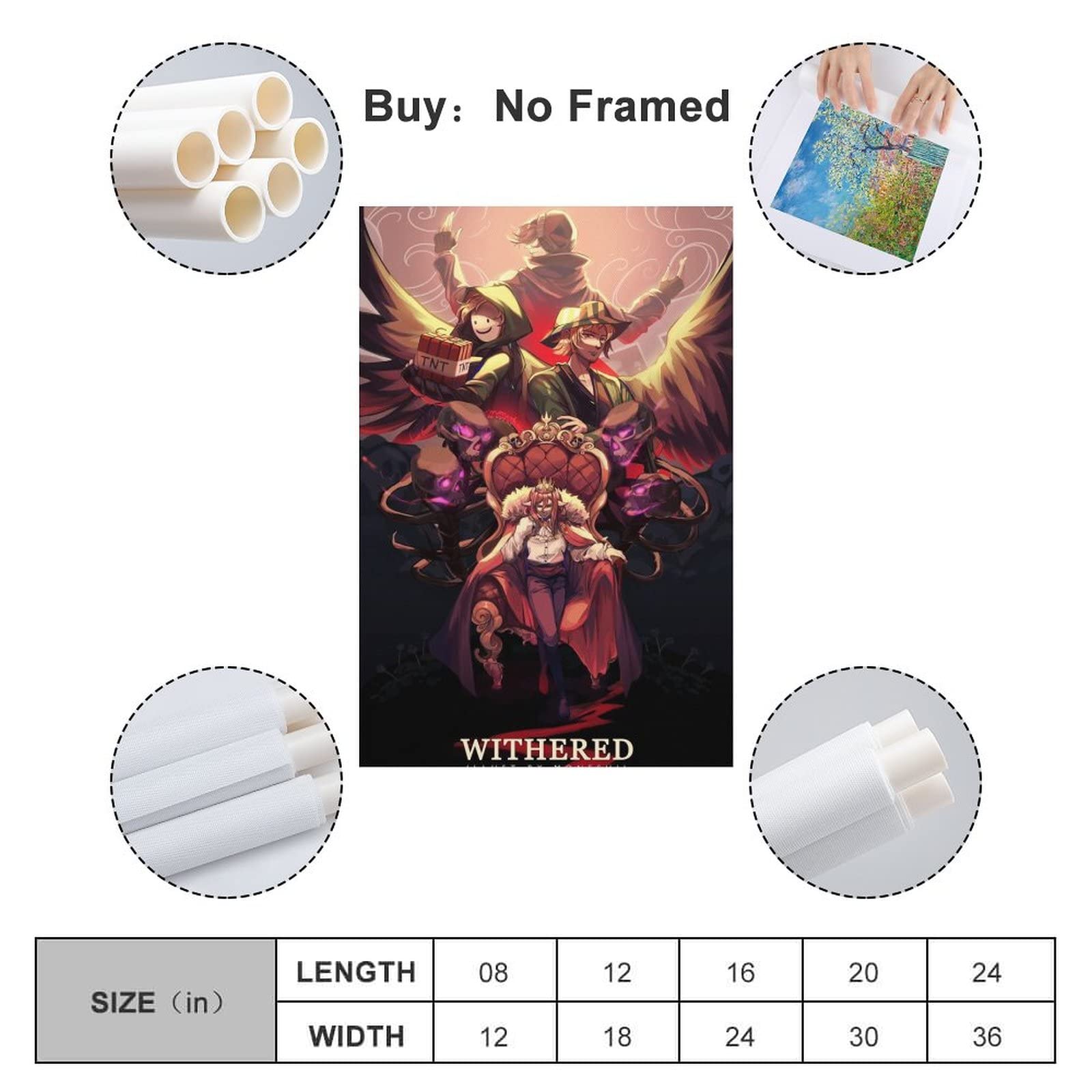ENYPOLIS Dream SMP Anime Posters & Prints on Canvas Wall Art Poster for Room Decor Unframe 12x18inch(30x45cm)