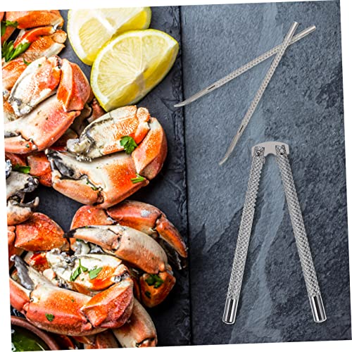 Yardwe 1 Set Crab Claws Household Tools Crab Leg Breaker Crab Lobster Crackers Kitchen Utensil Set Crab Leg Opener Crab Crackers Household Tool Set Crab Leg Tools Crab Eating Tools Set