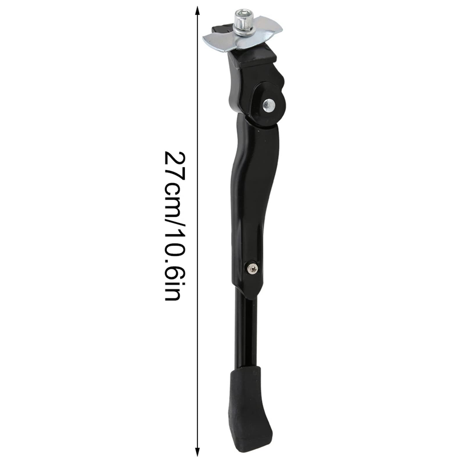 HelloCreate Bike Aluminium Alloy Middle Support Side Rack Kickstand for Mountain Road Bicycle, Bicycle Side Support
