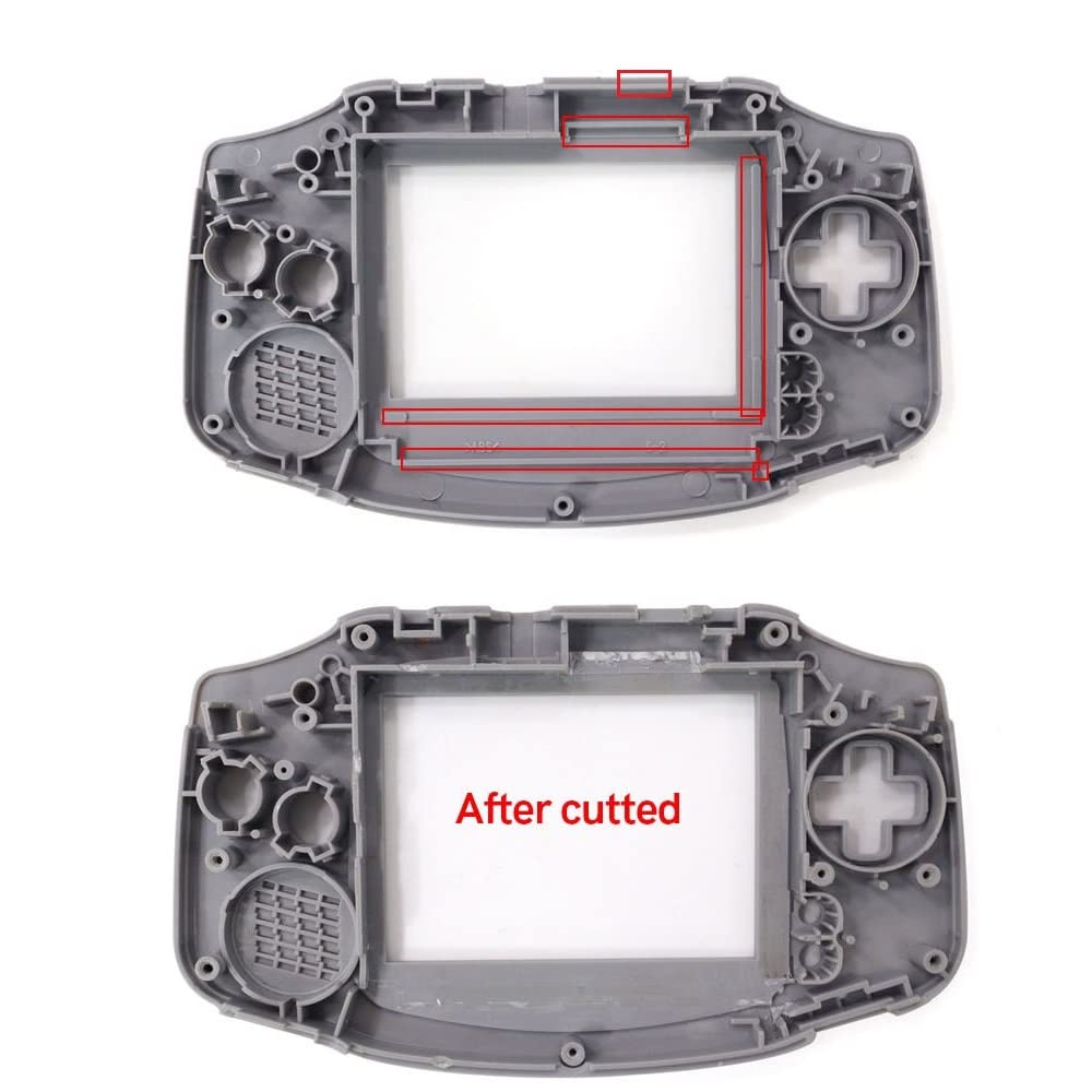 HISPEEDIDO NDSI GANi LCD Screen Replacements Kits, Backlit Display HDMI Converter Adapter Accessories Sets Compatible with GBA Game Boy Advance Playing on TV 720P