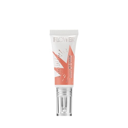 FLOWER Beauty Liquid Blush Makeup Bomb Color Drops -Silky Lightweight Formula + Gel Cream Blush for Cheeks - Radiant + Glossy Finish - Buildable + Lightweight Formula - Cruelty-Free + Vegan (Pinched)