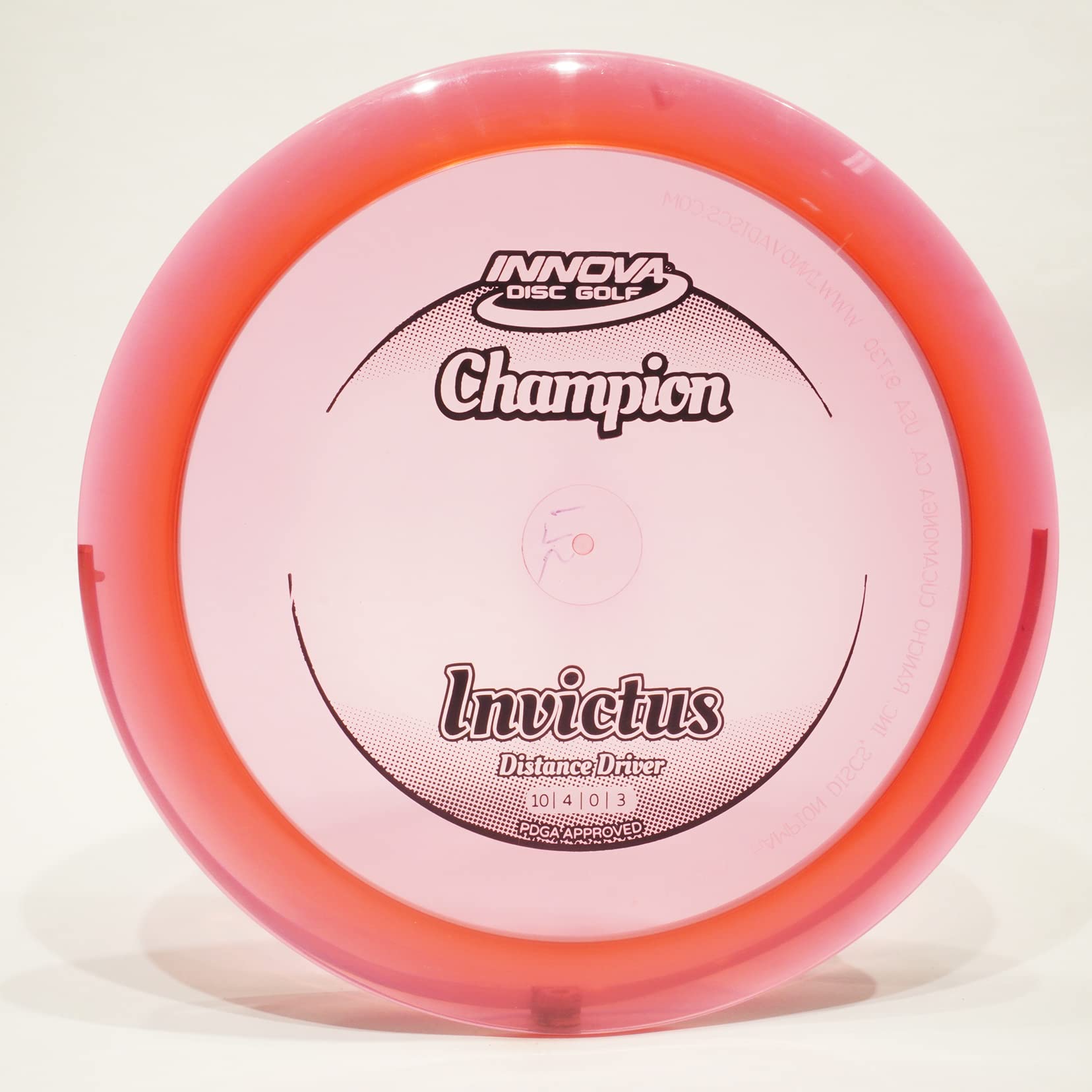 Innova Invictus (Champion) Driver Golf Disc, Pick Weight/Color [Stamp & Exact Color May Vary] Red 175-176 Grams