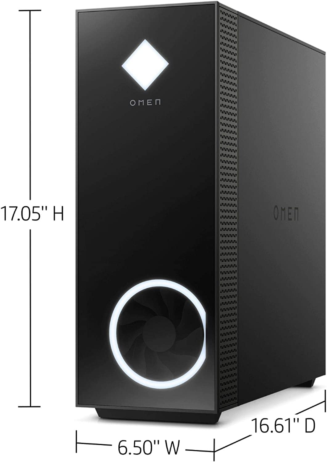 HP Omen 30L GT13 Gaming Desktop, AMD Ryzen 5 5600X Processor, GeForce RTX 3060 Graphics, 32GB DDR4-3200 RGB SDRAM, 1TB PCIe SSD+2TB HDD, RGB LED Lighting, Wi-Fi 6, 800W Power Supply, Win10 Home