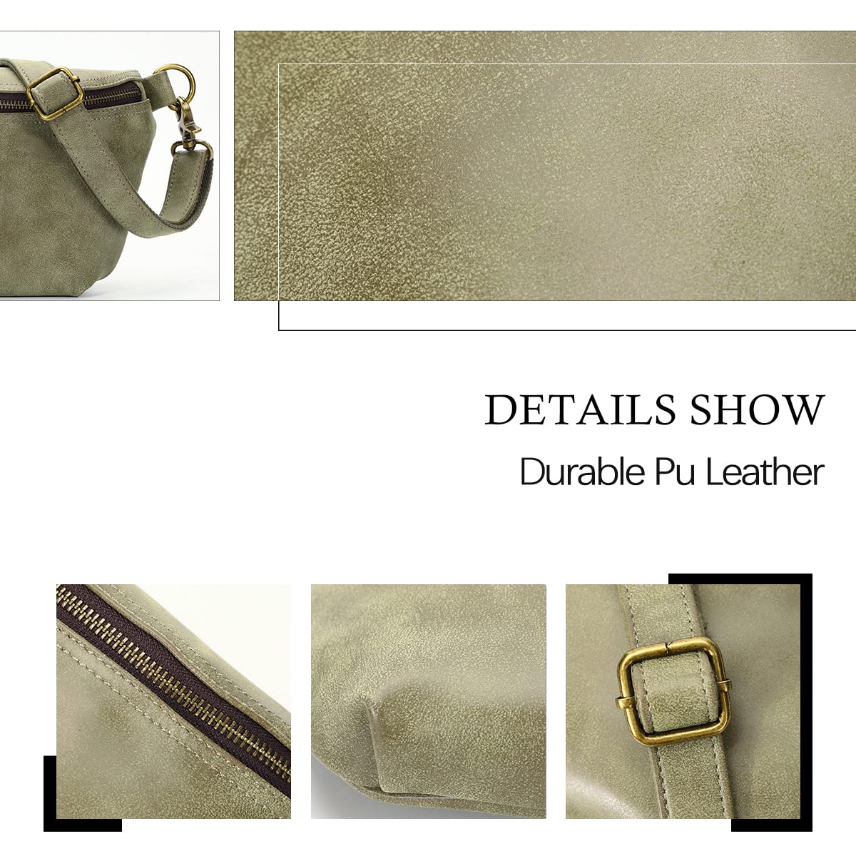 KL928 Small Waist Bag Fanny Pack Sling Crossbody Purses for Women Men