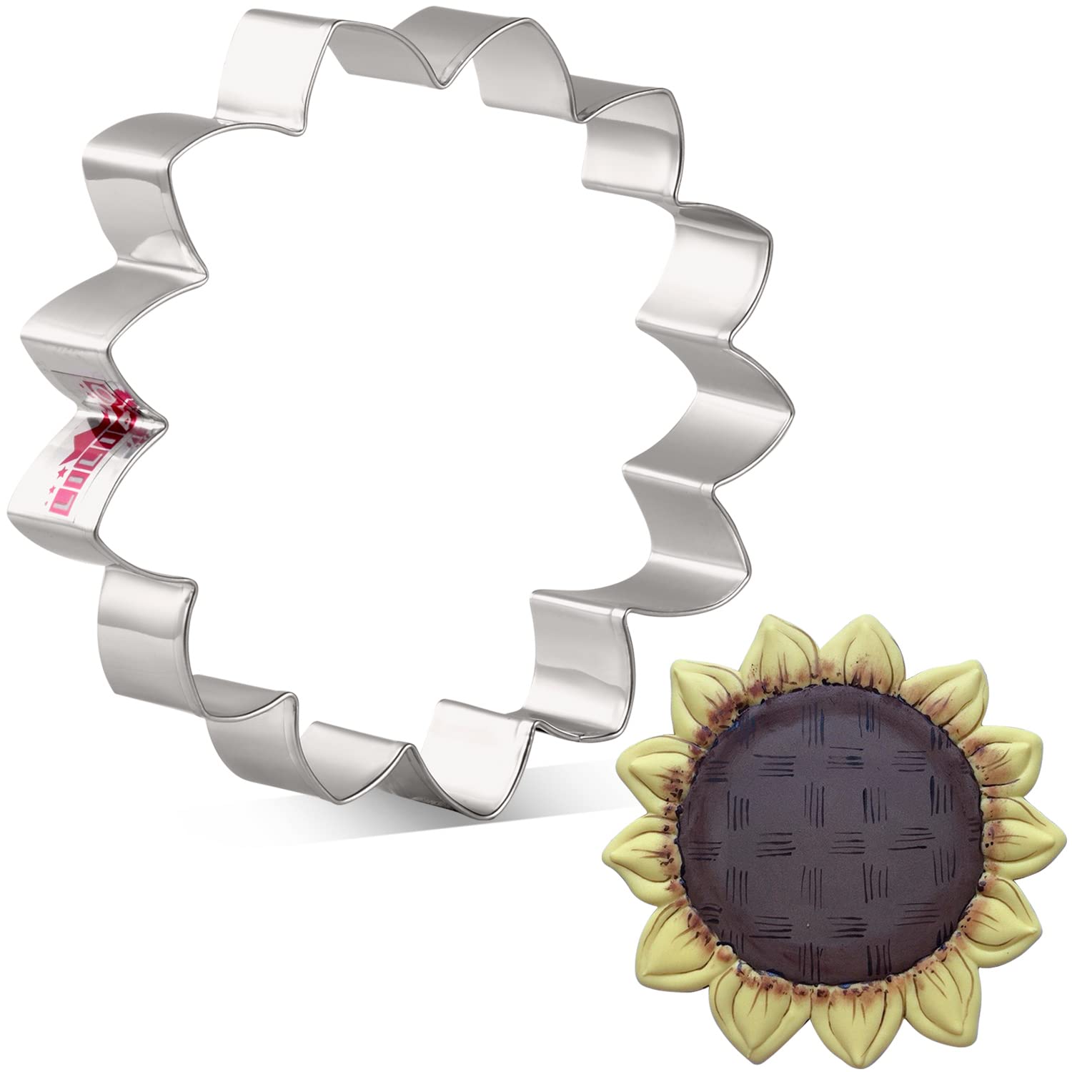 LILIAO Fall Pumpkin Flower Cookie Cutter - 4.4 x 4.4 inches - Stainless Steel - By Janka