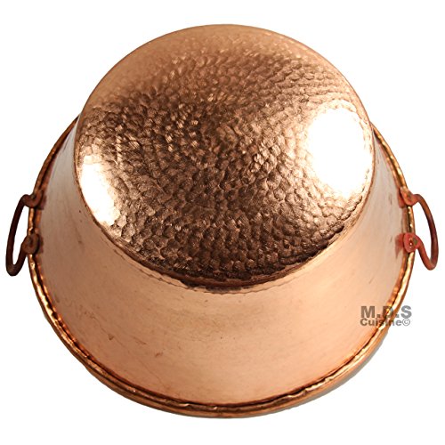 Kitchen & Restaurant Supplies Cazo de Cobre Puro 21" para Carnitas Hanging Classic Traditional Tacos Pure 100% Copper Mexico